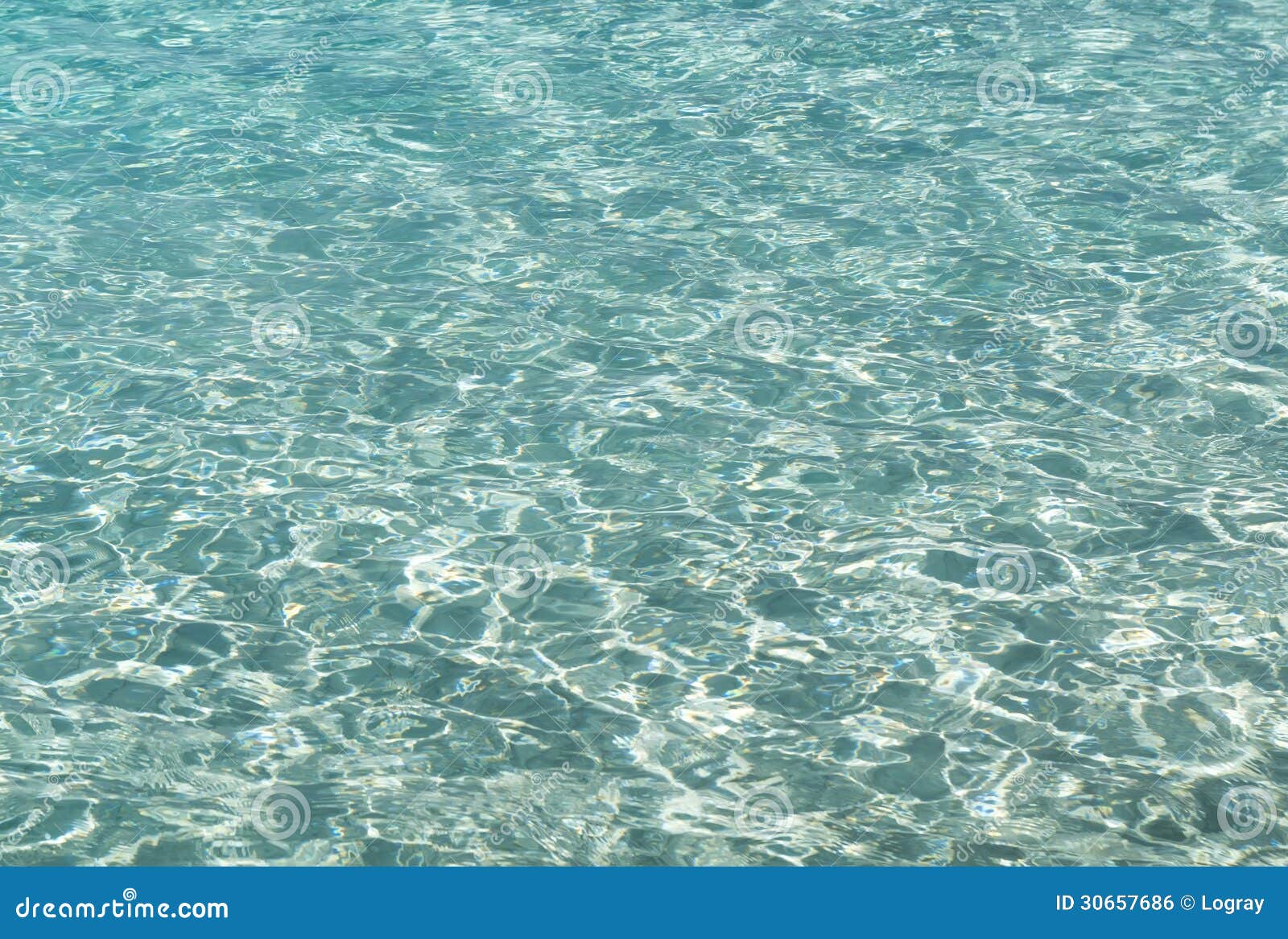 Tropical Sea Water Texture With Fish Below The Surface Royalty-Free ...