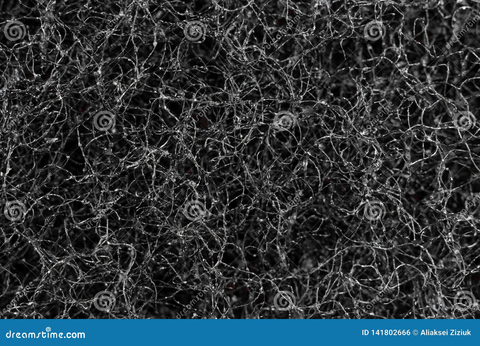 Texture Twisted Wire Black with Silver Closeup. Stock Photo - Image of ...