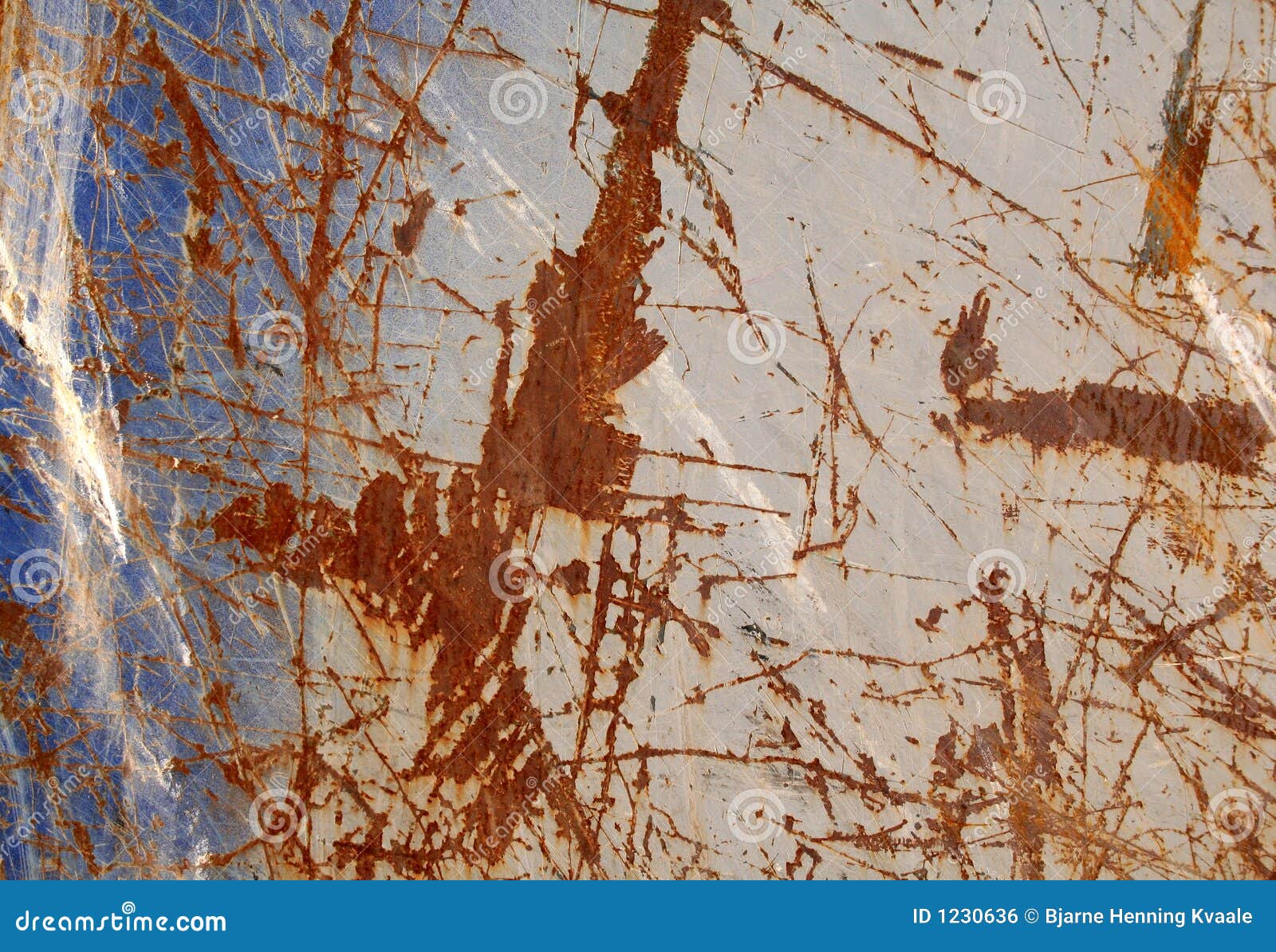 Texture urbaine de rouille photo stock. Image du bleu - 1230636