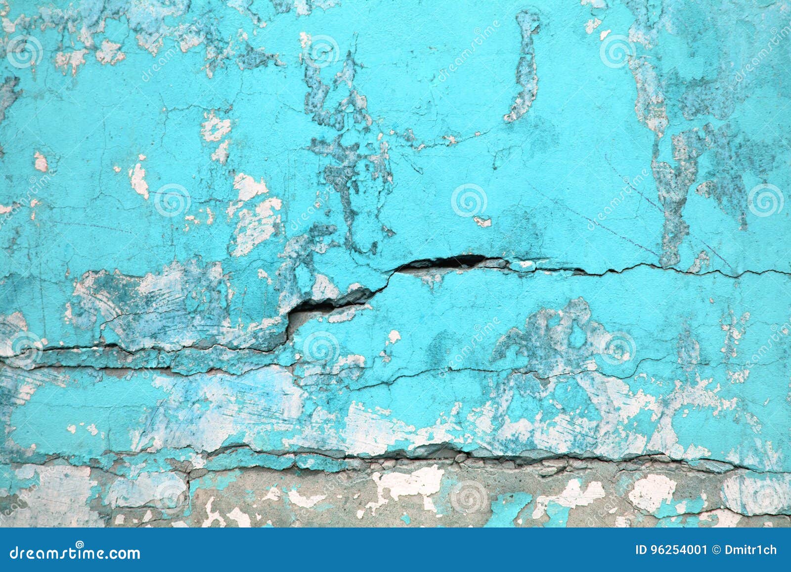 Texture Urban Wall Turquoise Color, Concrete Structure Closeup a Stock ...
