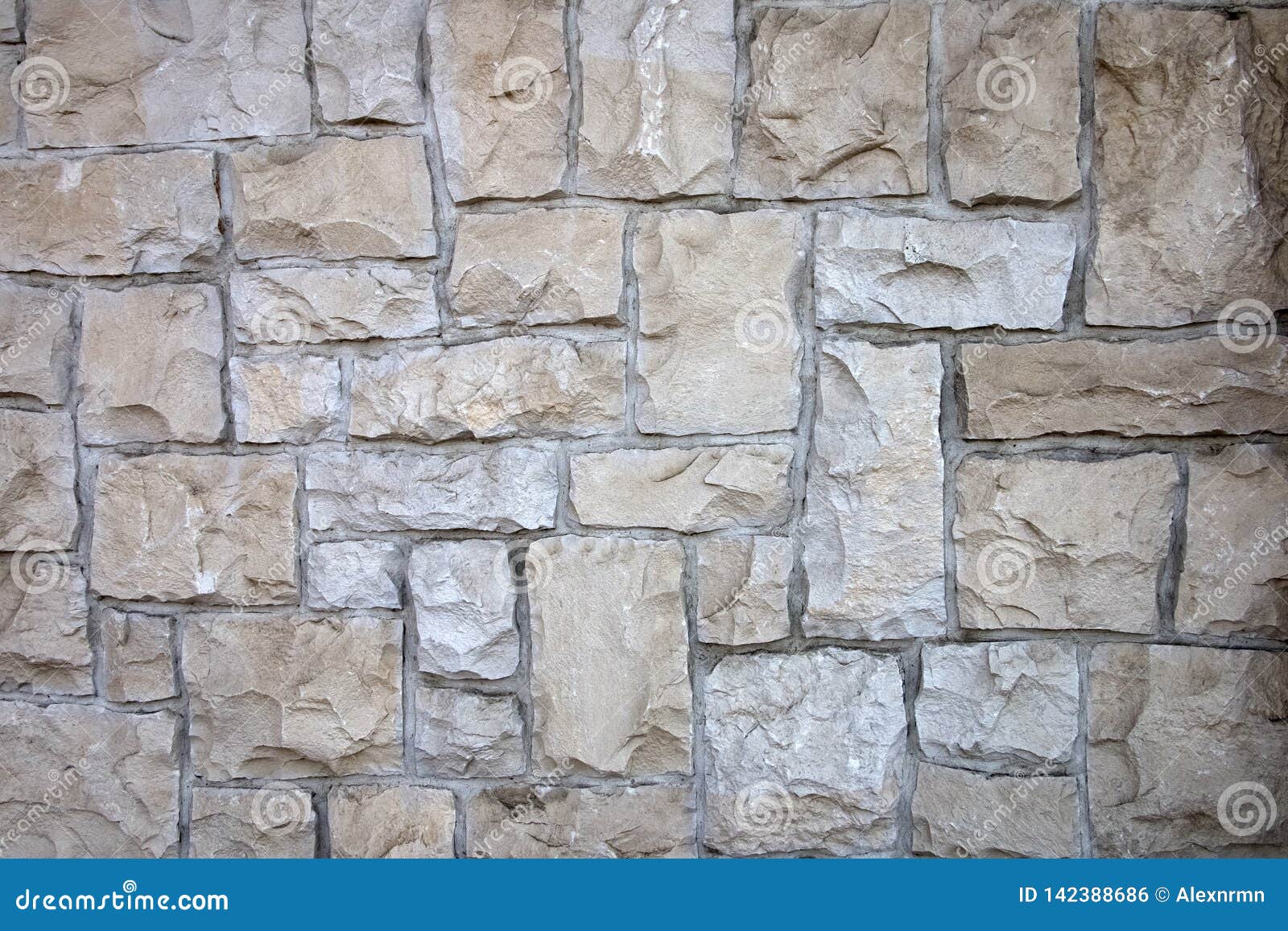 Light Beige Natural Stone Wall Stock Photo - Image of closeup ...