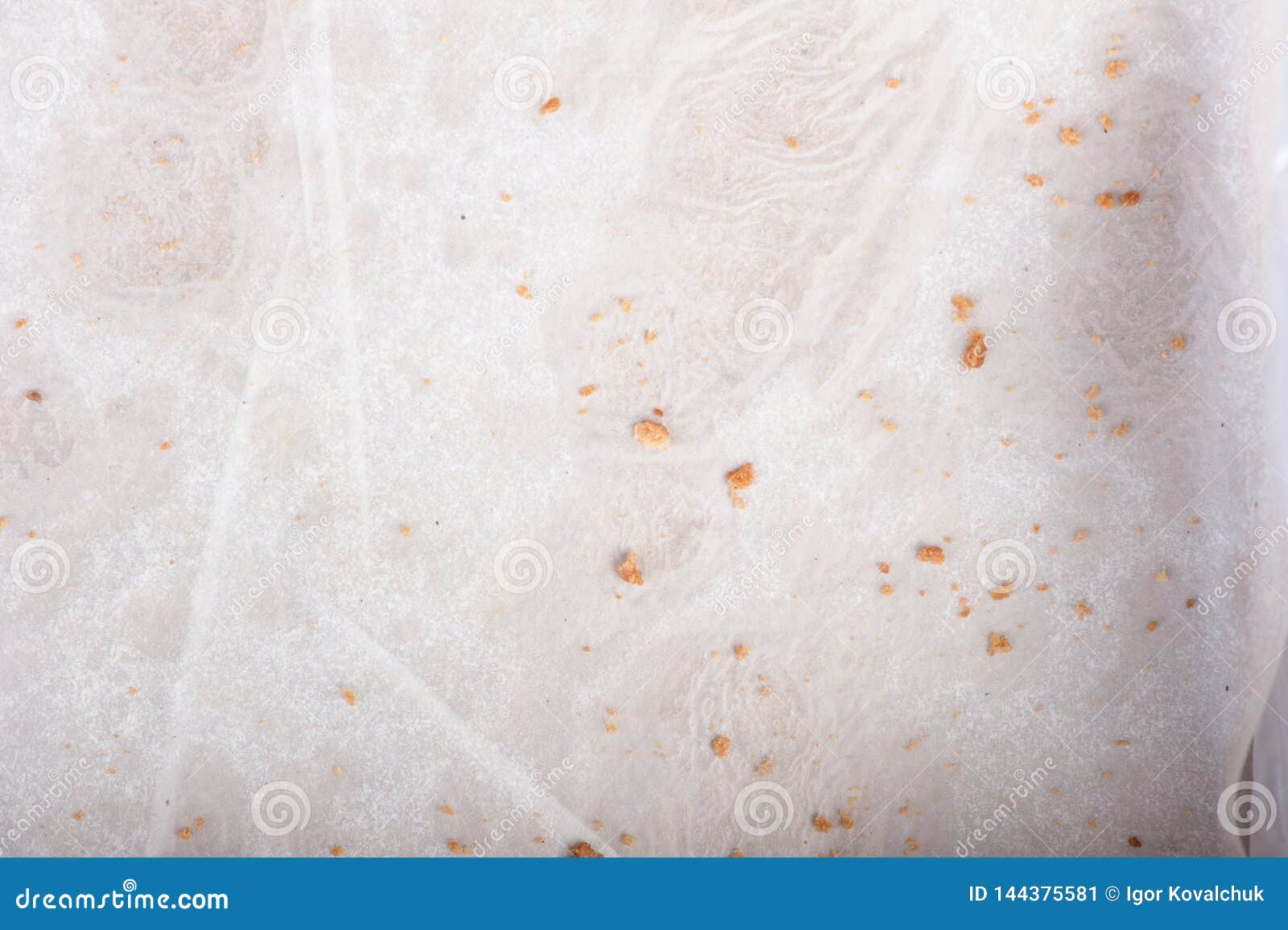 Texture of Used Baking Paper Stock Image - Image of overlay, crumbs ...