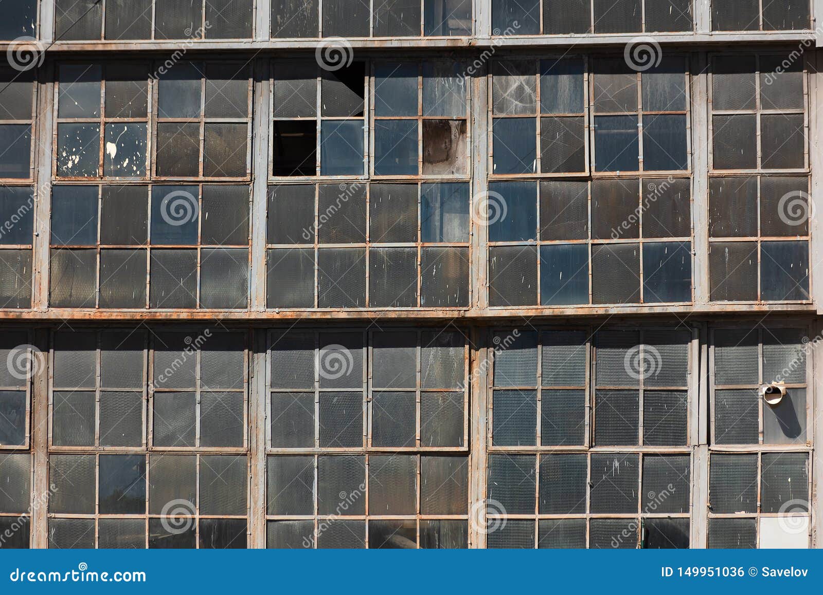 Texture from Used Factory Windows Stock Photo - Image of shatter, used ...