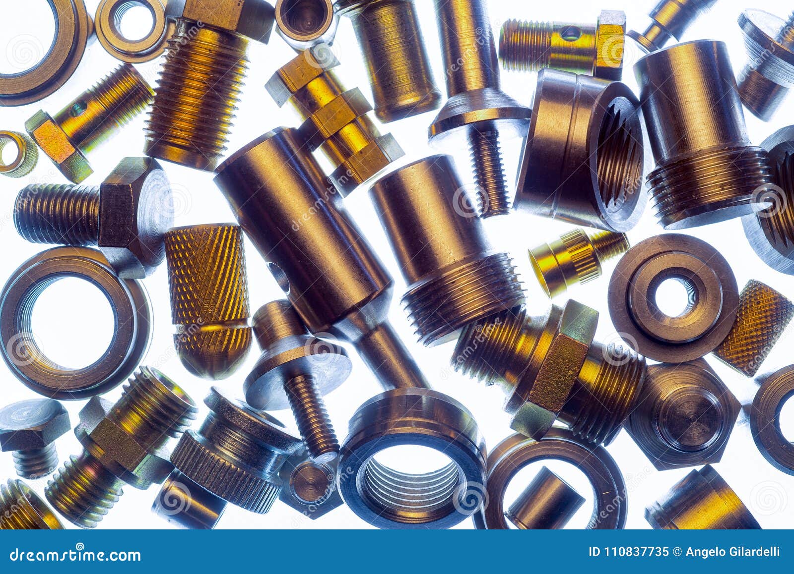 Mechanical Pieces Forming a Texture Stock Image - Image of detail ...