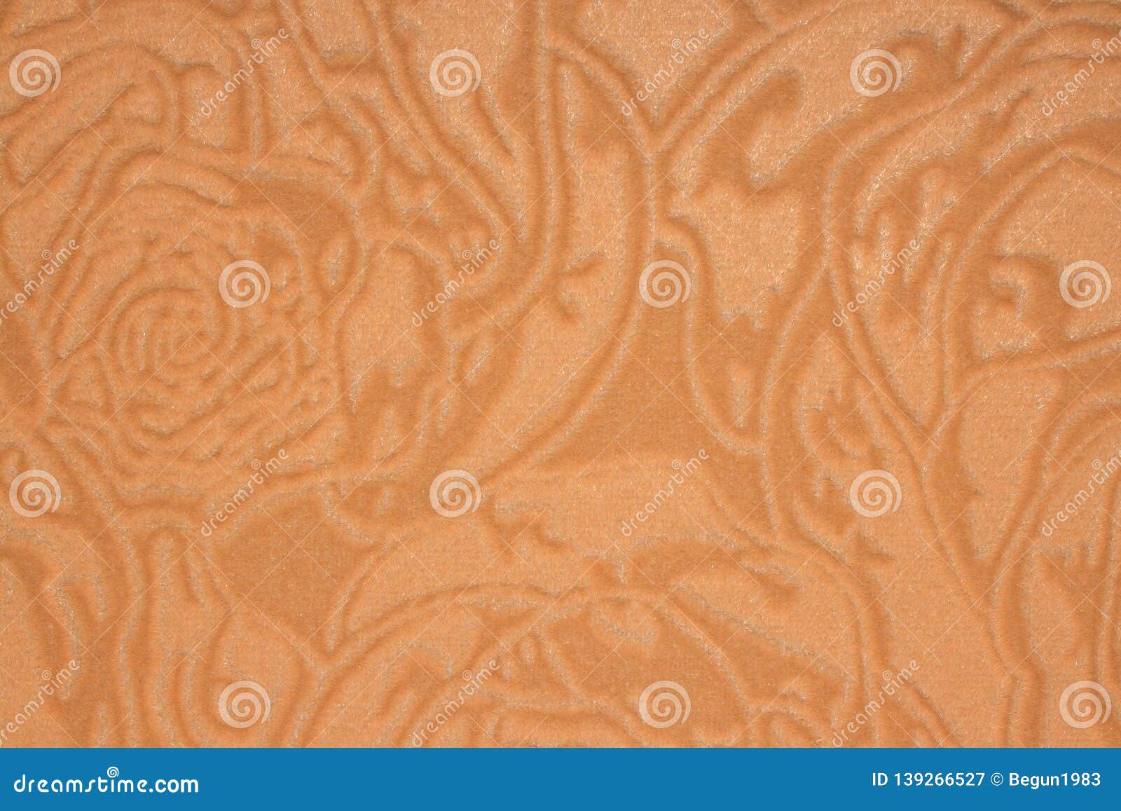 Texture of Velour Fabric with Flower Patterns. Stock Image - Image of ...