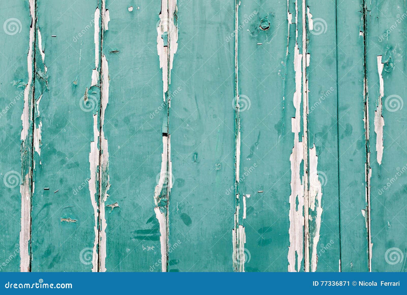 Texture of Vertical Wood Panels with Green Paint Peeling Off Stock ...