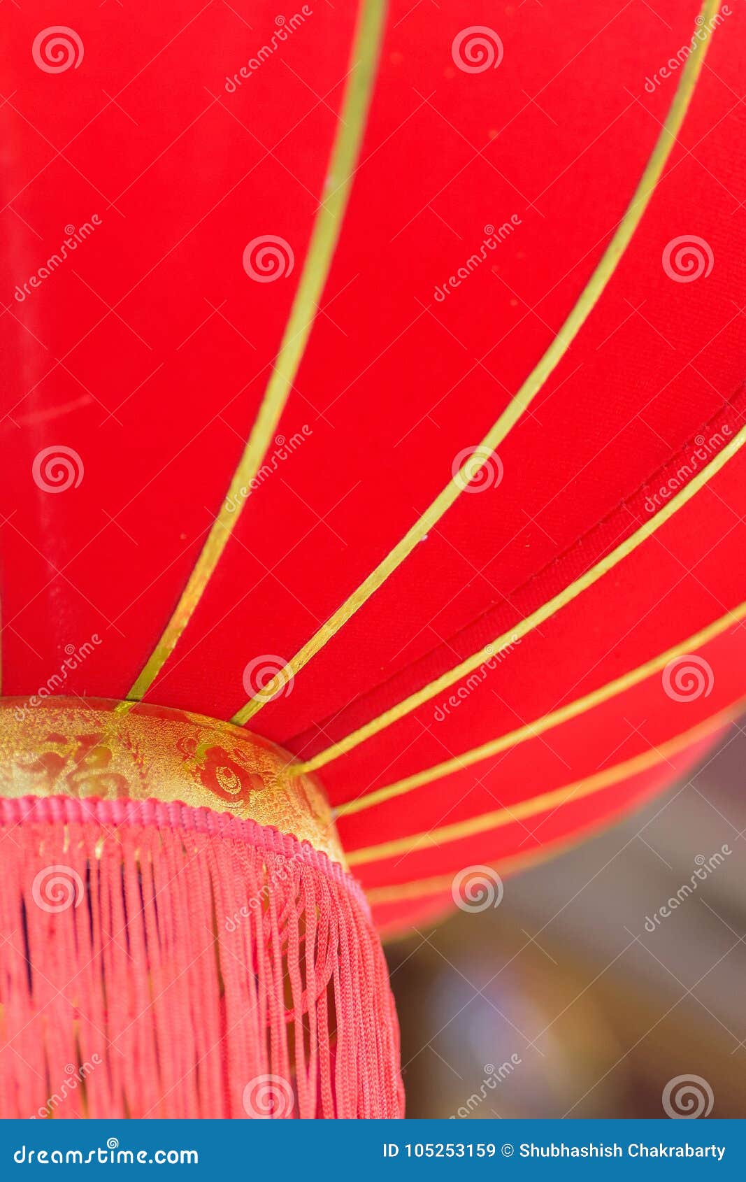 Texture of Vibrant Red Colored Chinese Lantern Stock Image - Image of ...