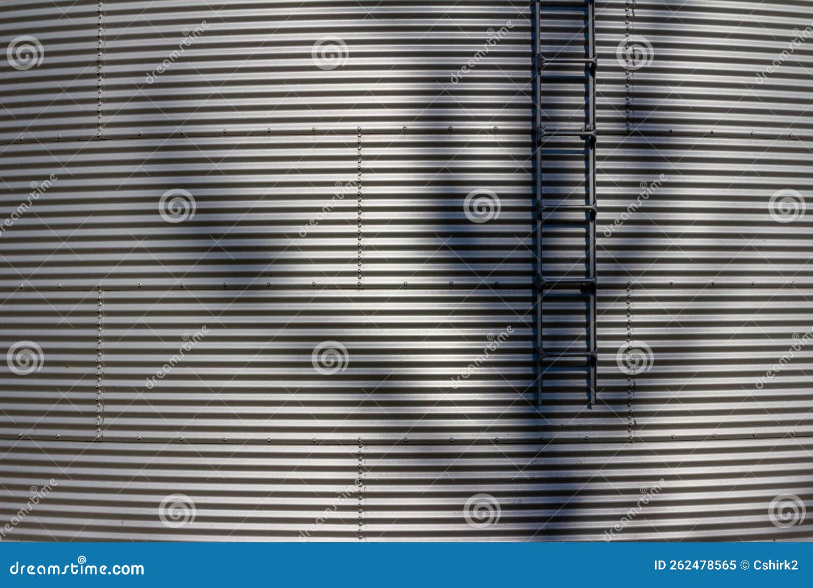 Texture View of the Surface of a Metal Grain Storage Bin Stock Image ...
