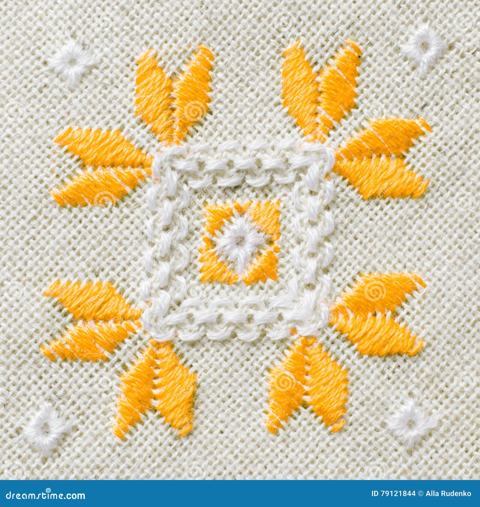 Texture of the Vintage Homespun Linen Textile. Background with ...