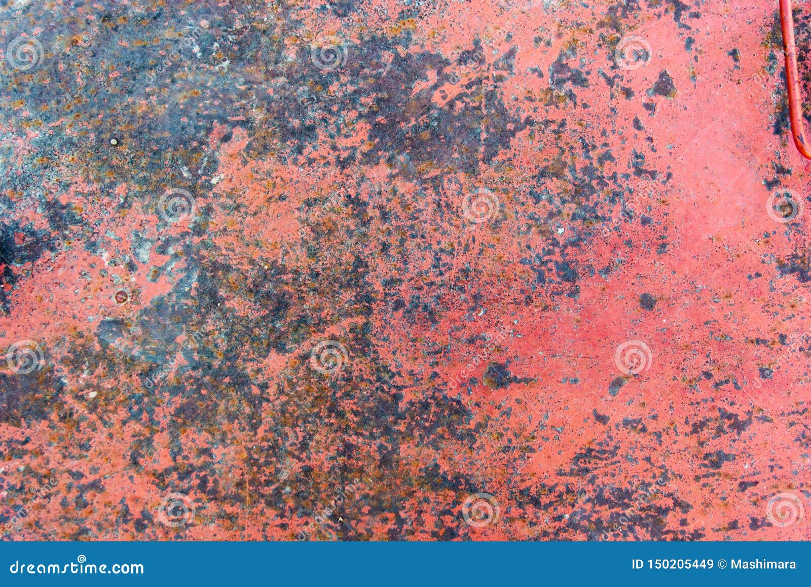 Texture of Vintage Rusty Painted Iron Wall Background Stock Image ...