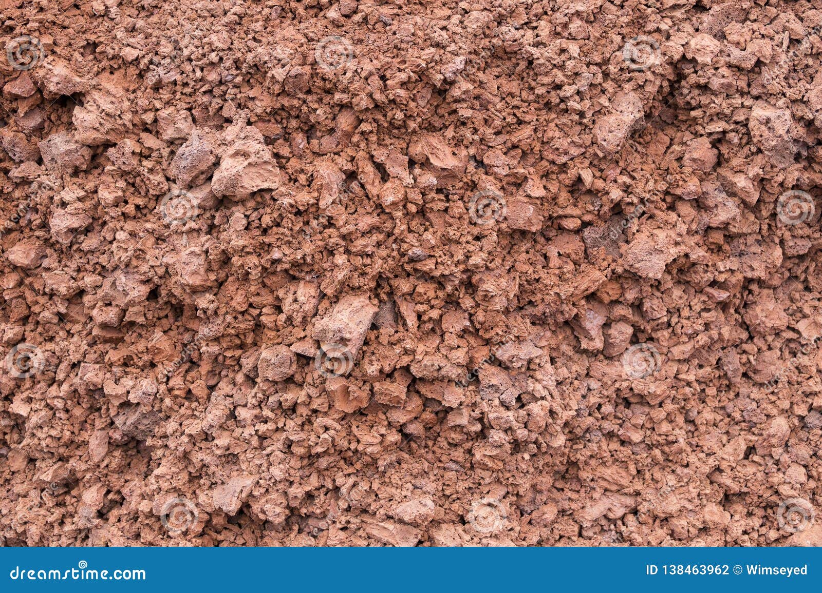 Eroded red volcanic soil stock photo. Image of detail - 138463962