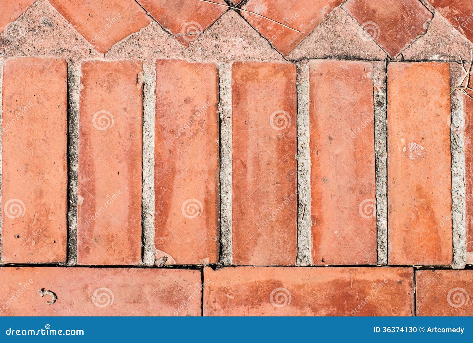 Texture of Walkway, Red Bricks Walkway Stock Photo - Image of block ...