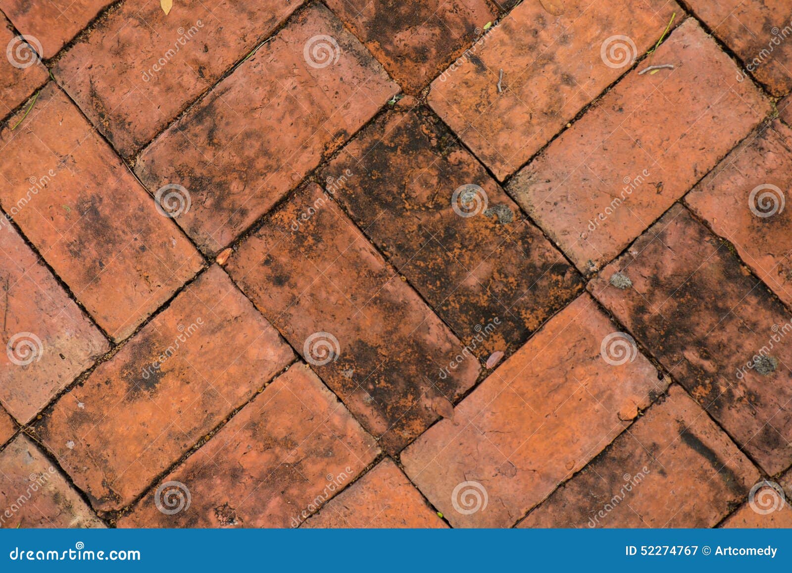 Texture of Walkway, Red Bricks Walkway Stock Image - Image of brick ...