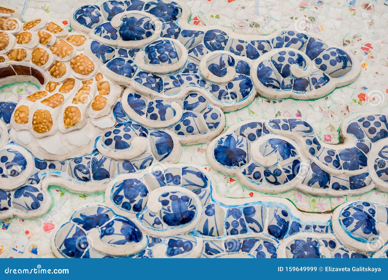 The Texture of a Wall in Buddhist Temple in Asia Ceramic Tile Stock ...