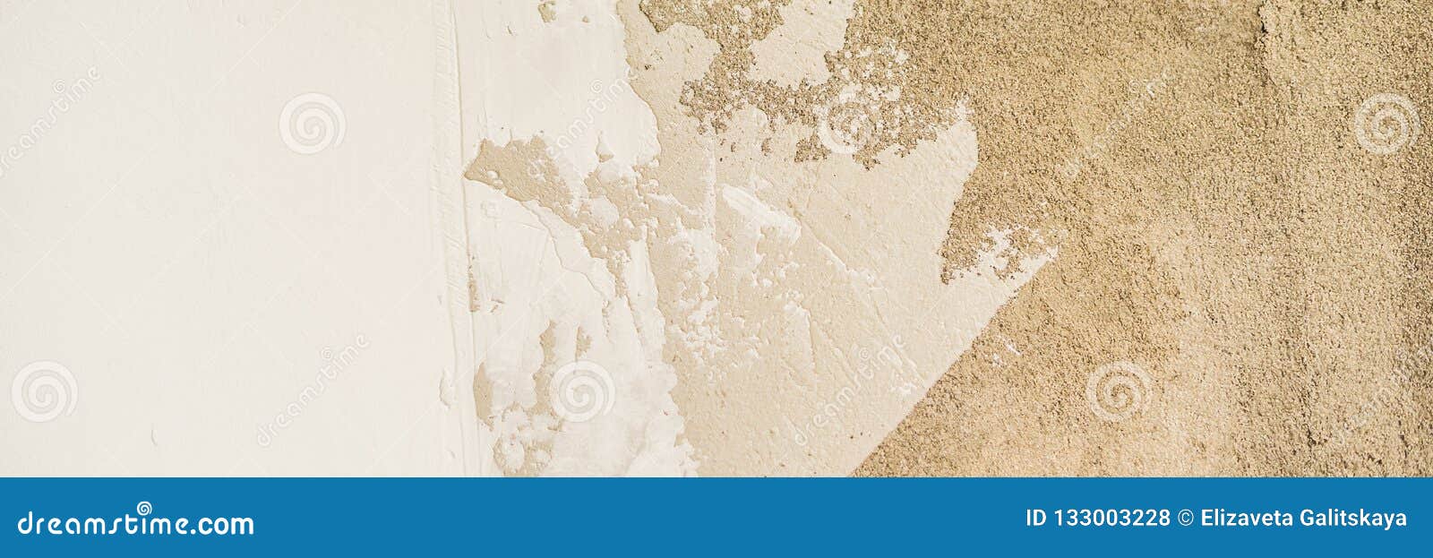 The Texture of the Wall - Cement, Plaster, Putty BANNER, LONG FORMAT ...