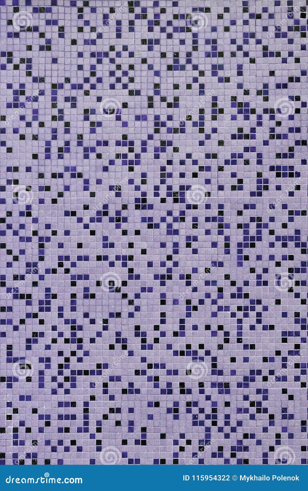 The Texture of the Wall, Decorated with a Mosaic of Various Small ...