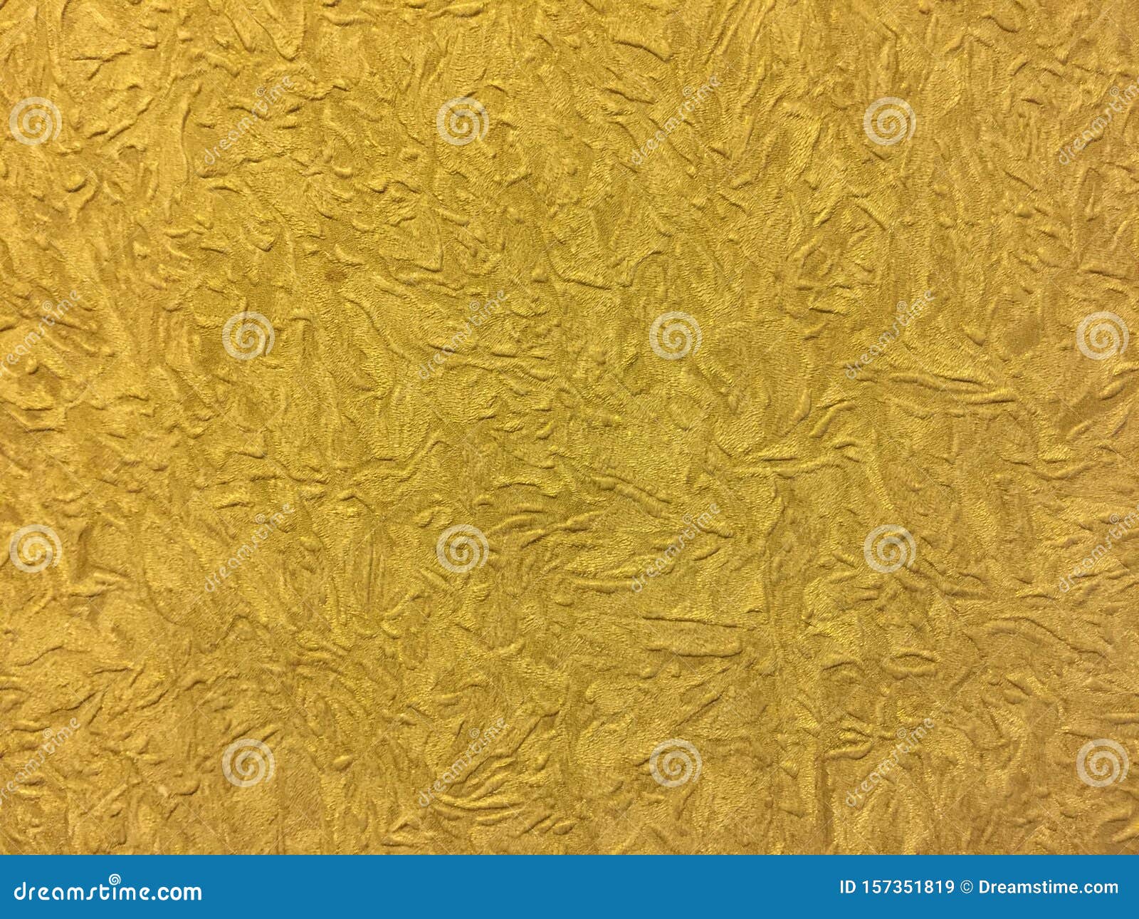 The Texture of the Wall with Patterns of Gold Color Stock Image - Image ...