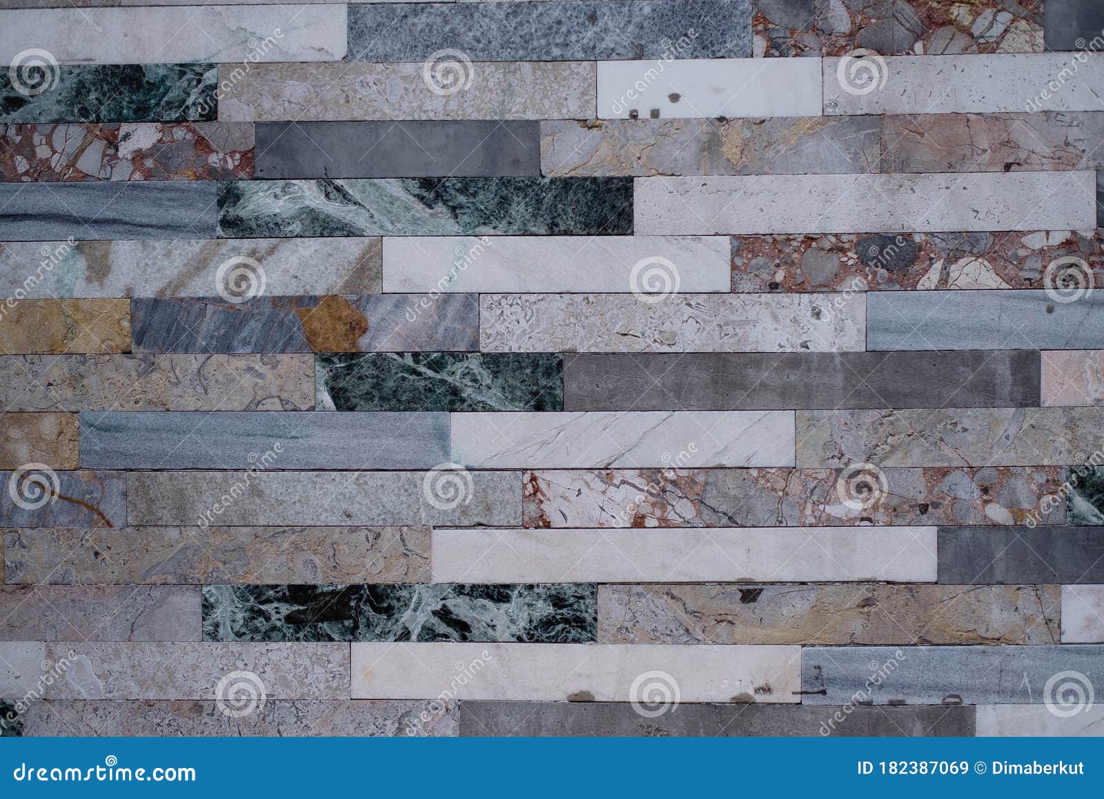 Texture of the Wall is Lined with Marble Tiles. Stock Image - Image of ...