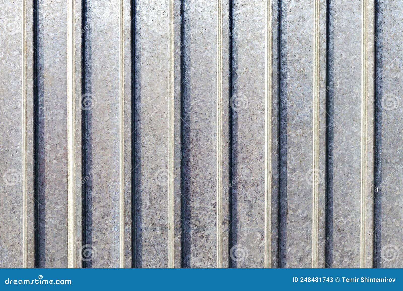 Texture of Wall Made of Corrugated Galvanized Sheets Stock Image ...