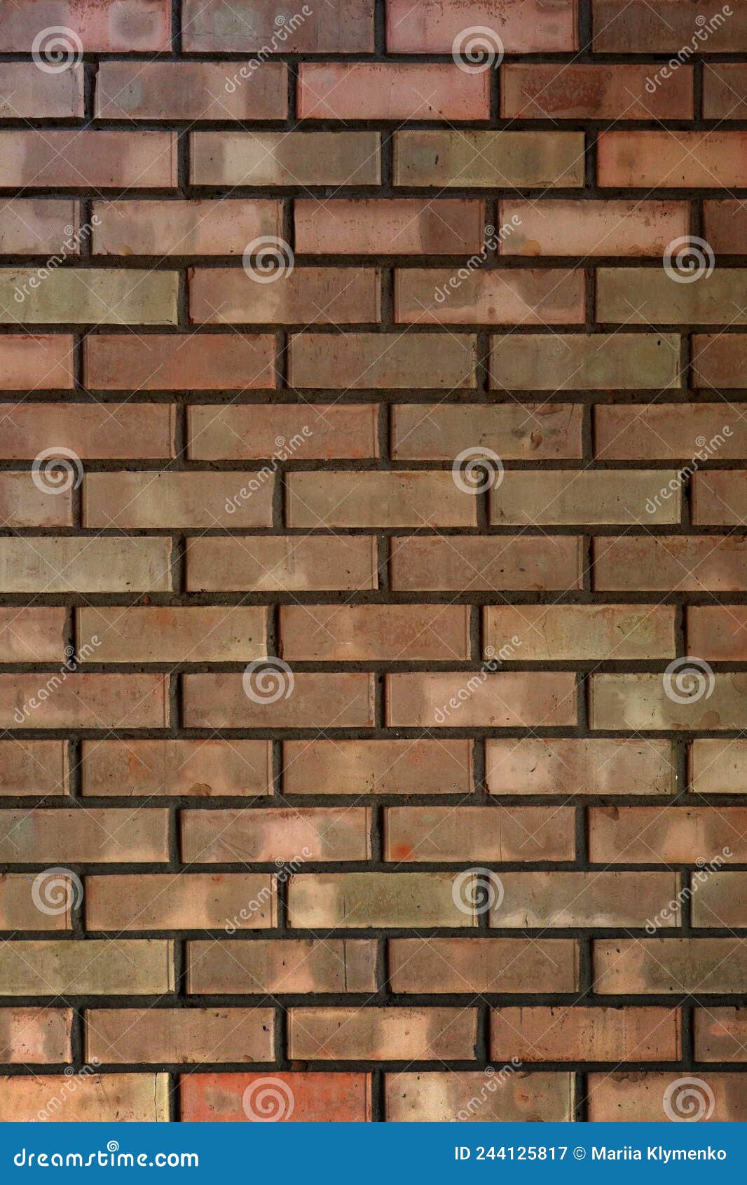 Texture of a Wall Made of Light Brown Old Bricks. Stock Image - Image ...