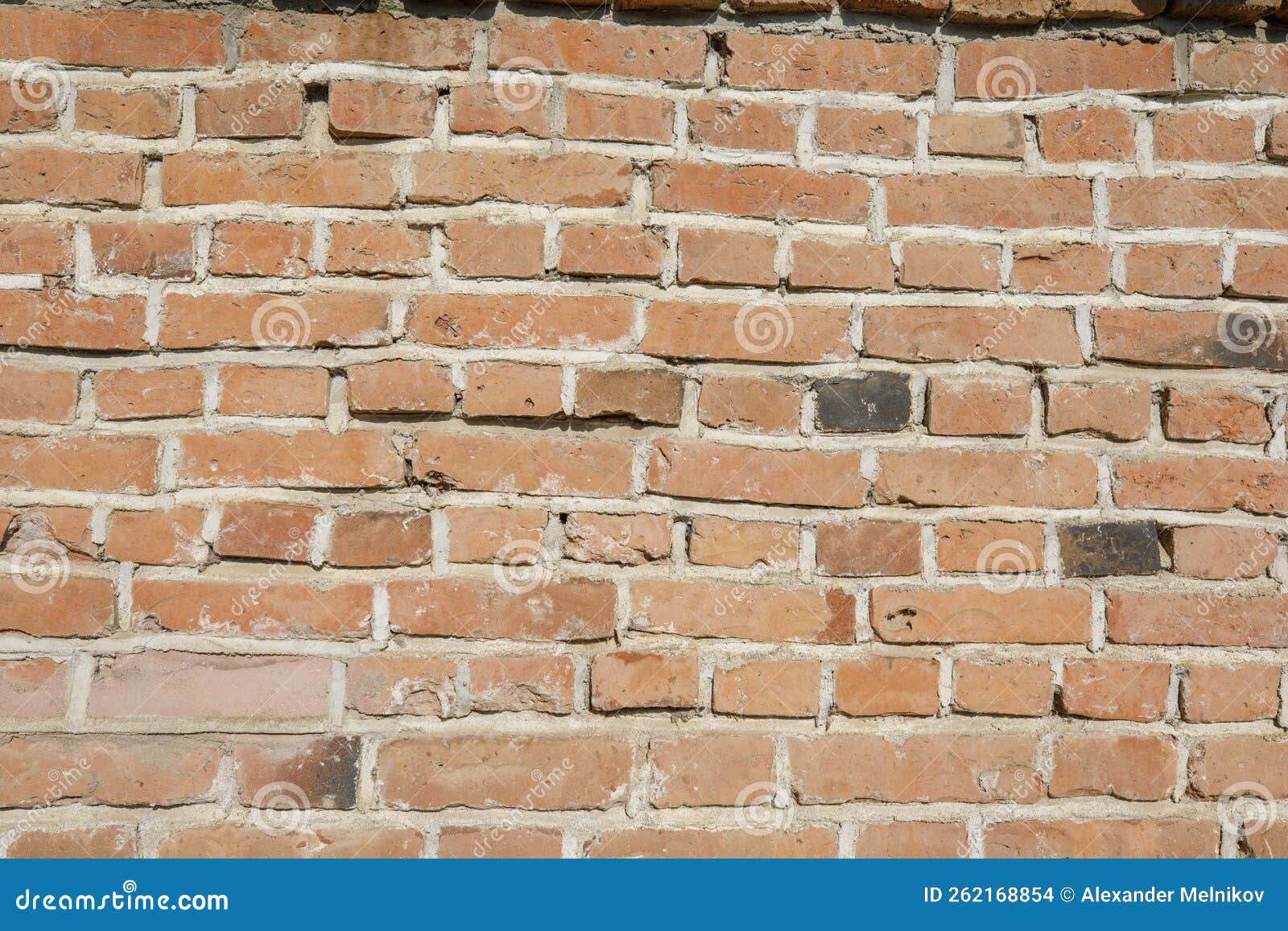 Texture of a Wall Made of Old Bricks Stock Photo - Image of building ...