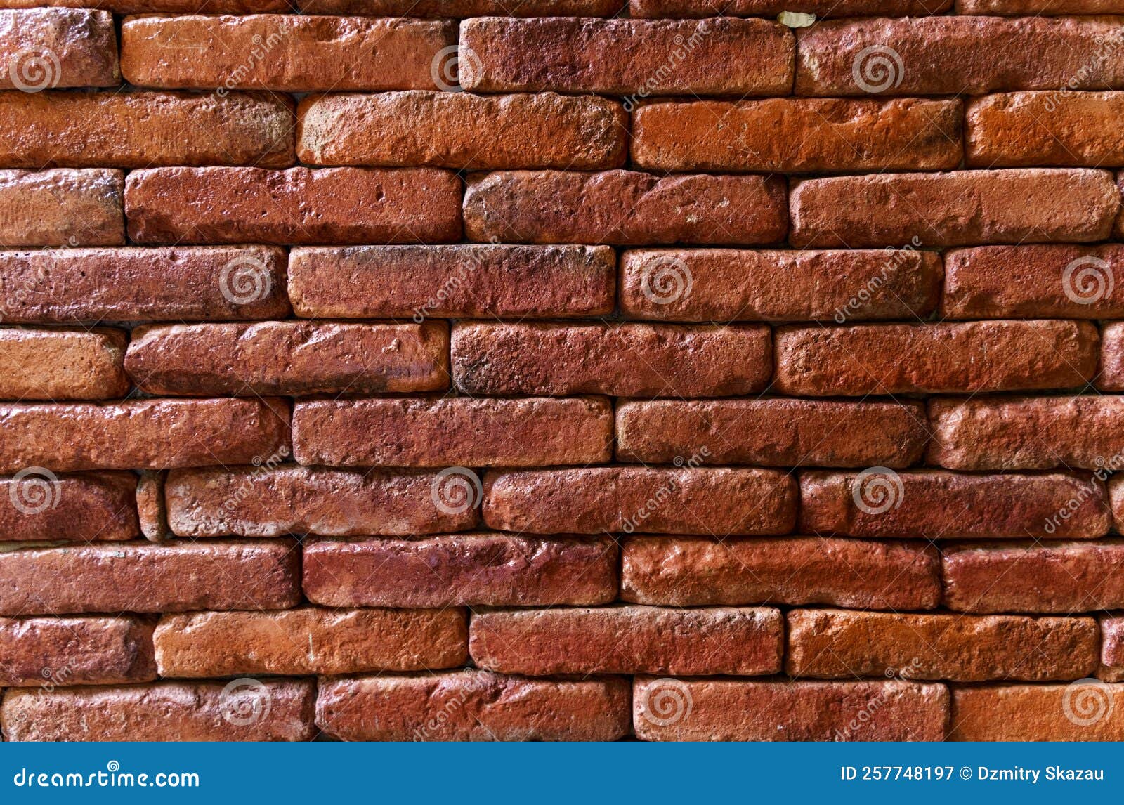 The Texture of a Wall Made of Red Bricks. Stock Image - Image of brick ...