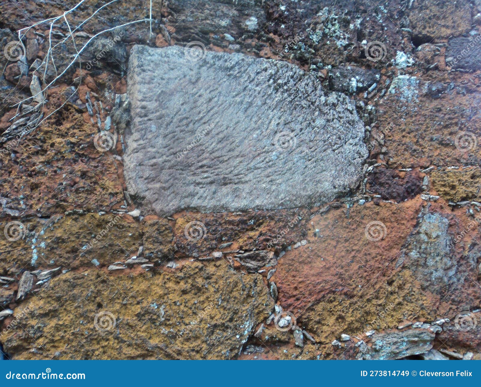 A Texture of a Wall of an Old House from the Colonial Time Stock Image ...