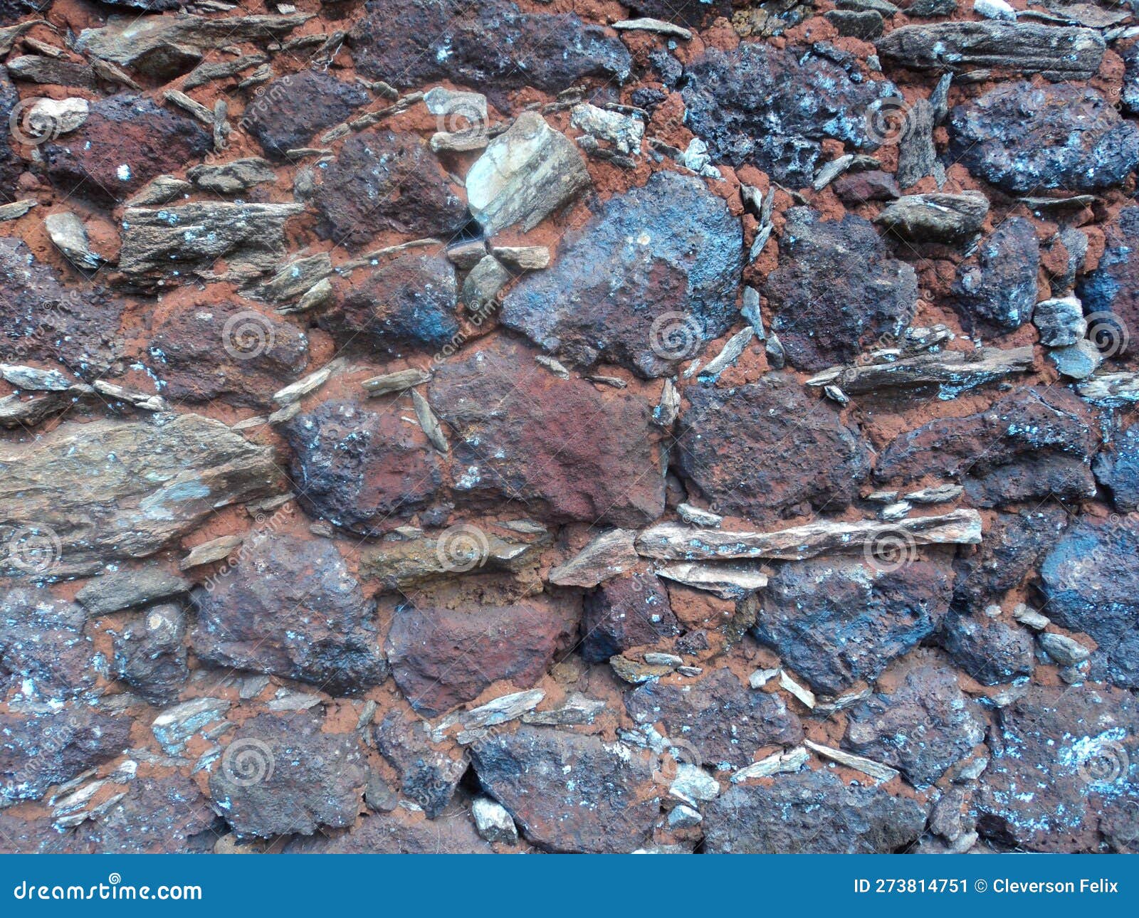 A Texture of a Wall of an Old House from the Colonial Time Stock Image ...