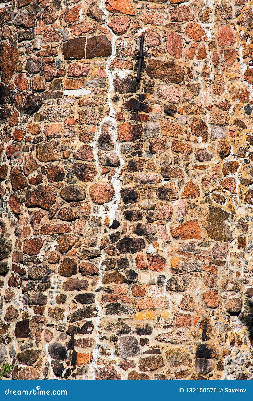 Texture of the Wall of an Old Stone Tower Stock Photo - Image of brick ...