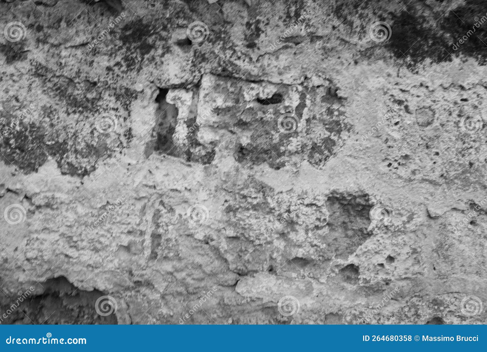 Texture of a Wall of Old Tuff Bricks Stock Photo - Image of green ...