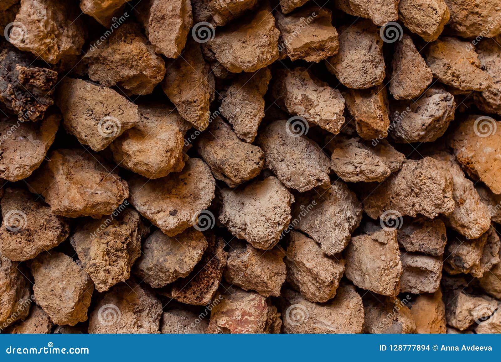 The Texture of the Wall of Rough Stones Stock Photo - Image of ...