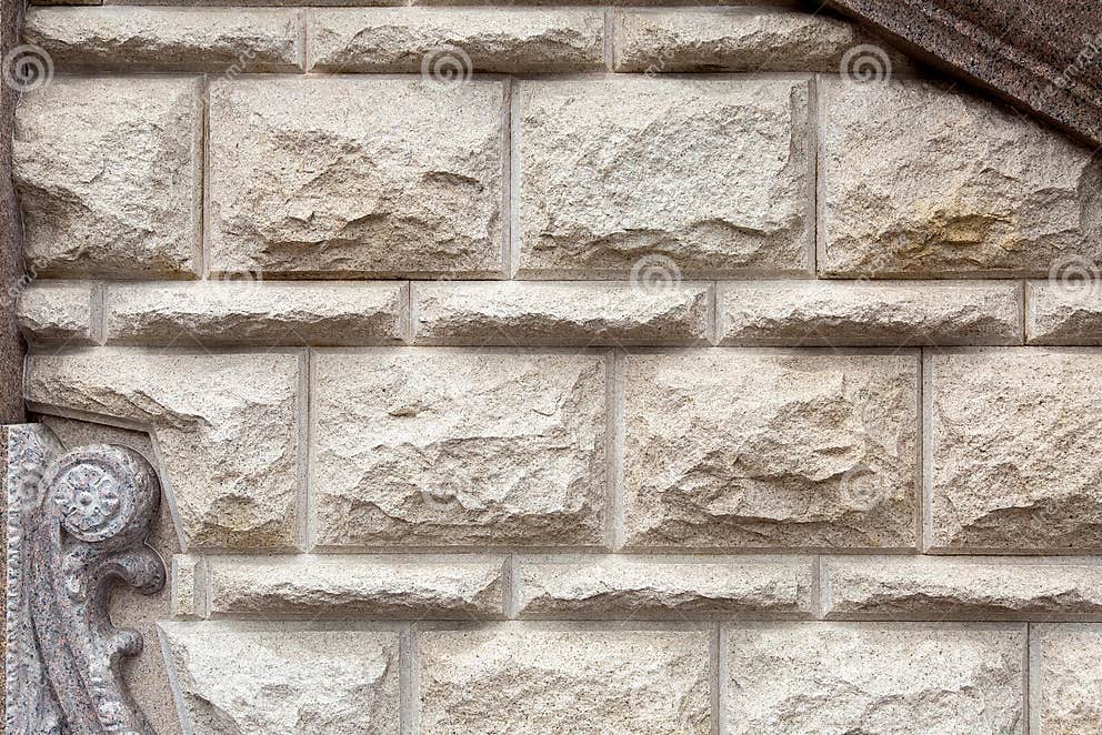 Texture of a Wall from a Stone Rustication. Stock Image - Image of ...