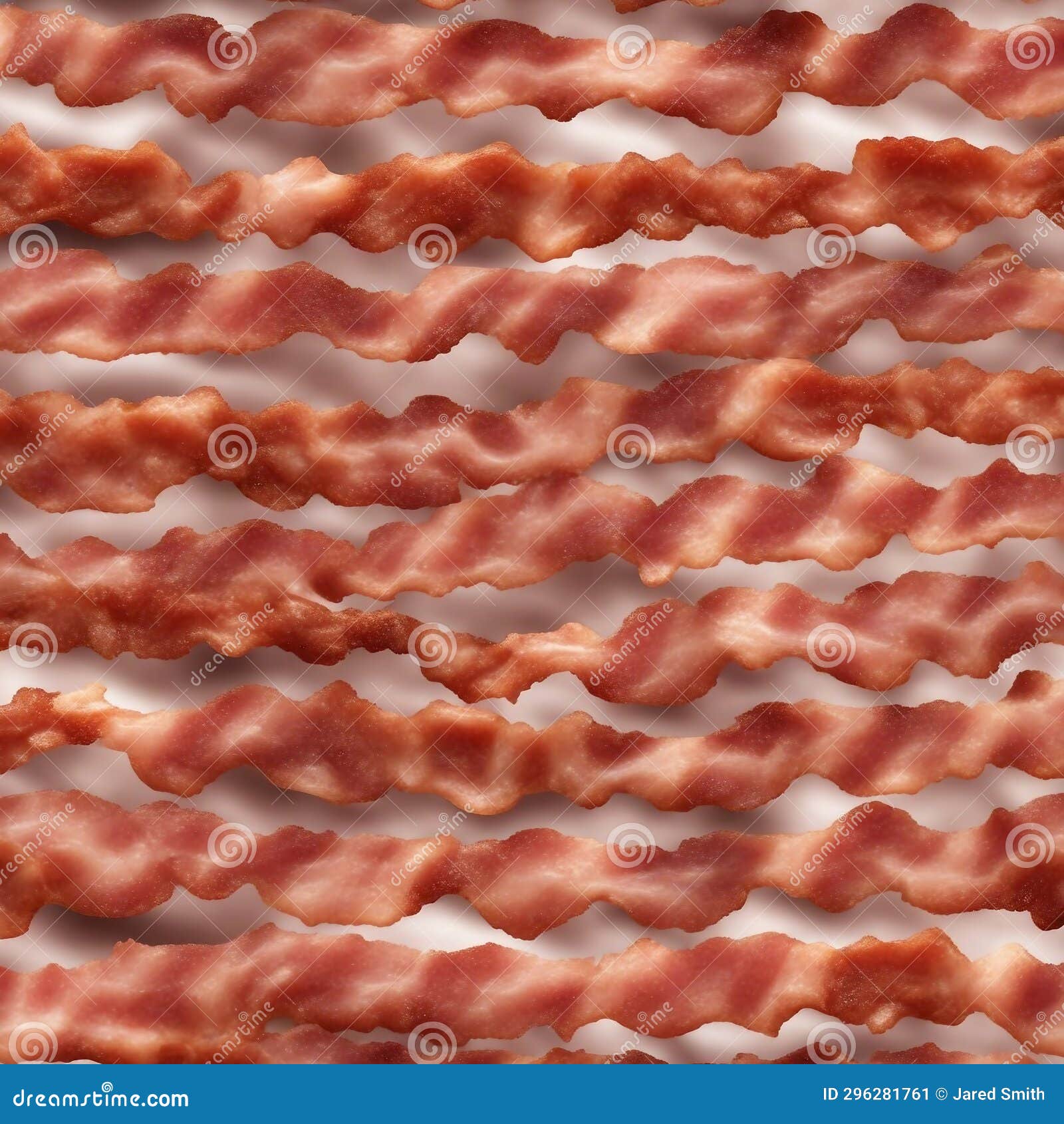 The Texture of the Wall Strips of Bacon Spiral Texture with a Cooked ...