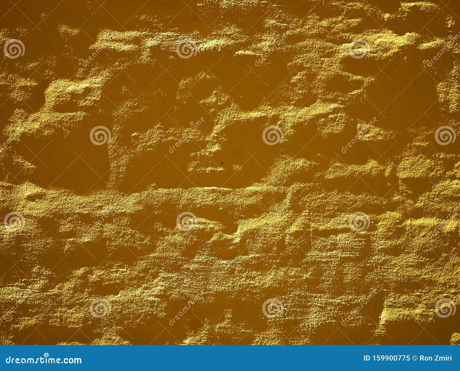 Yellow Plaster Wall With Yellow Folds Texture Stock Photo ...