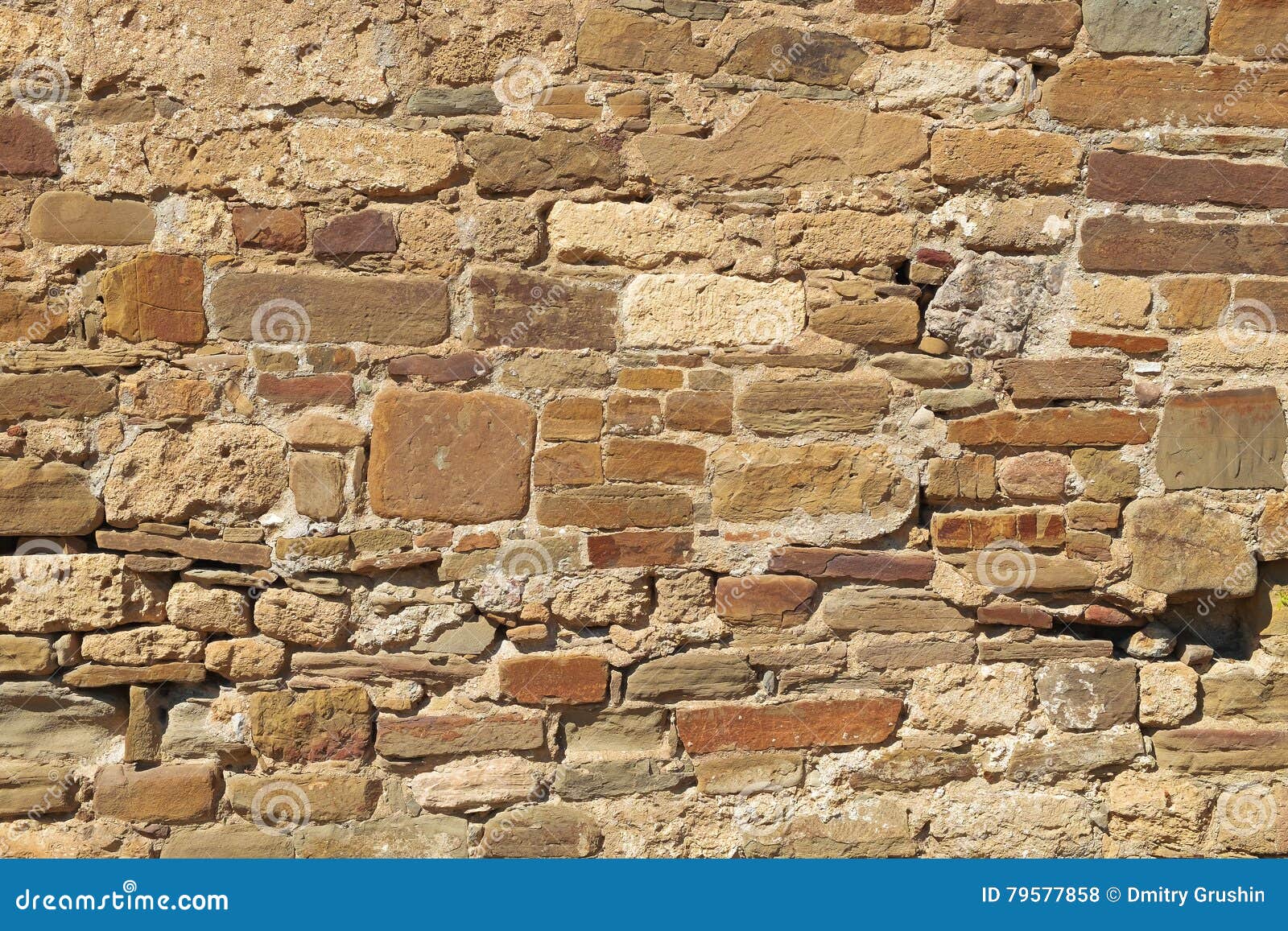 The Texture of the Walls of the Ancient Fortress Stock Photo - Image of ...