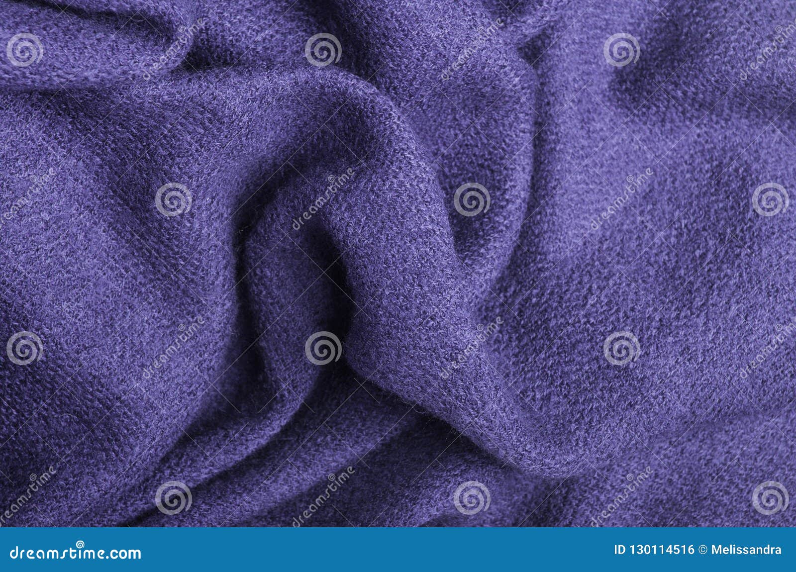 The Texture of Warm Knitted Lilac Linen. Close-up. Stock Photo - Image ...