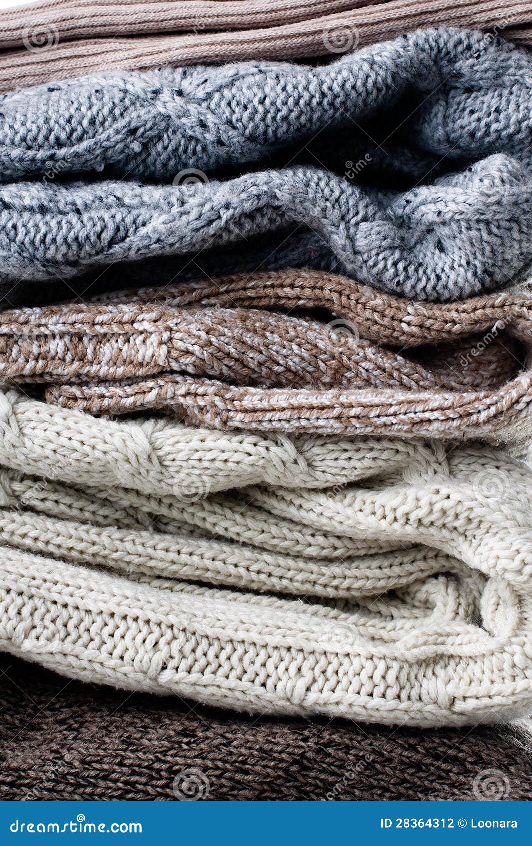 Texture of Warm Knitted Sweaters Stock Photo - Image of heap, multi ...