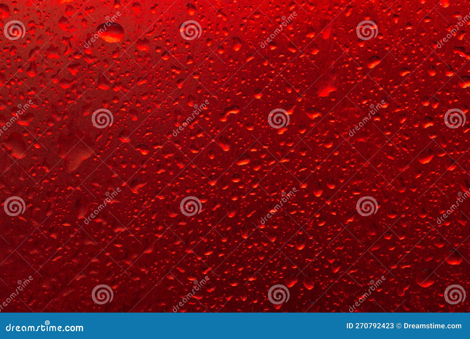 The Texture of a Water Drop on a Red Background Close-up Stock Image ...