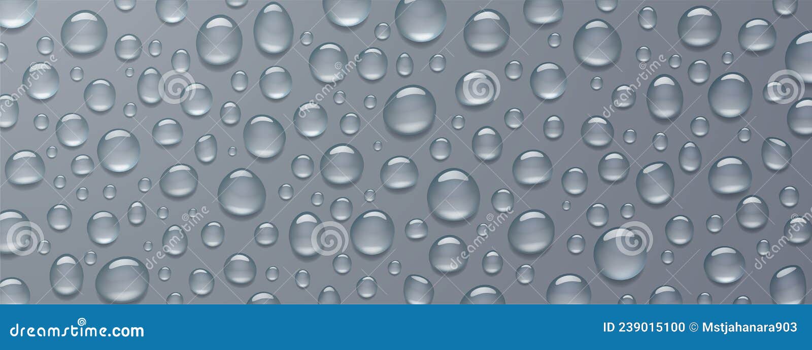 Texture of Water Droplets on Gray Background Stock Vector ...