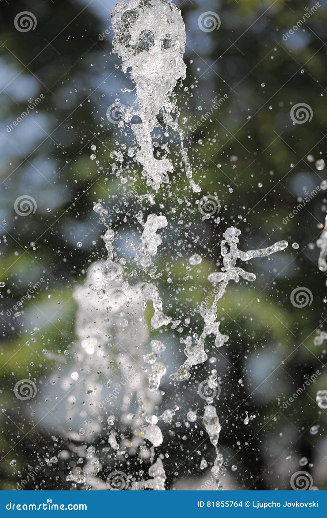 Texture of Water Drops of Fountain Stock Photo - Image of light ...