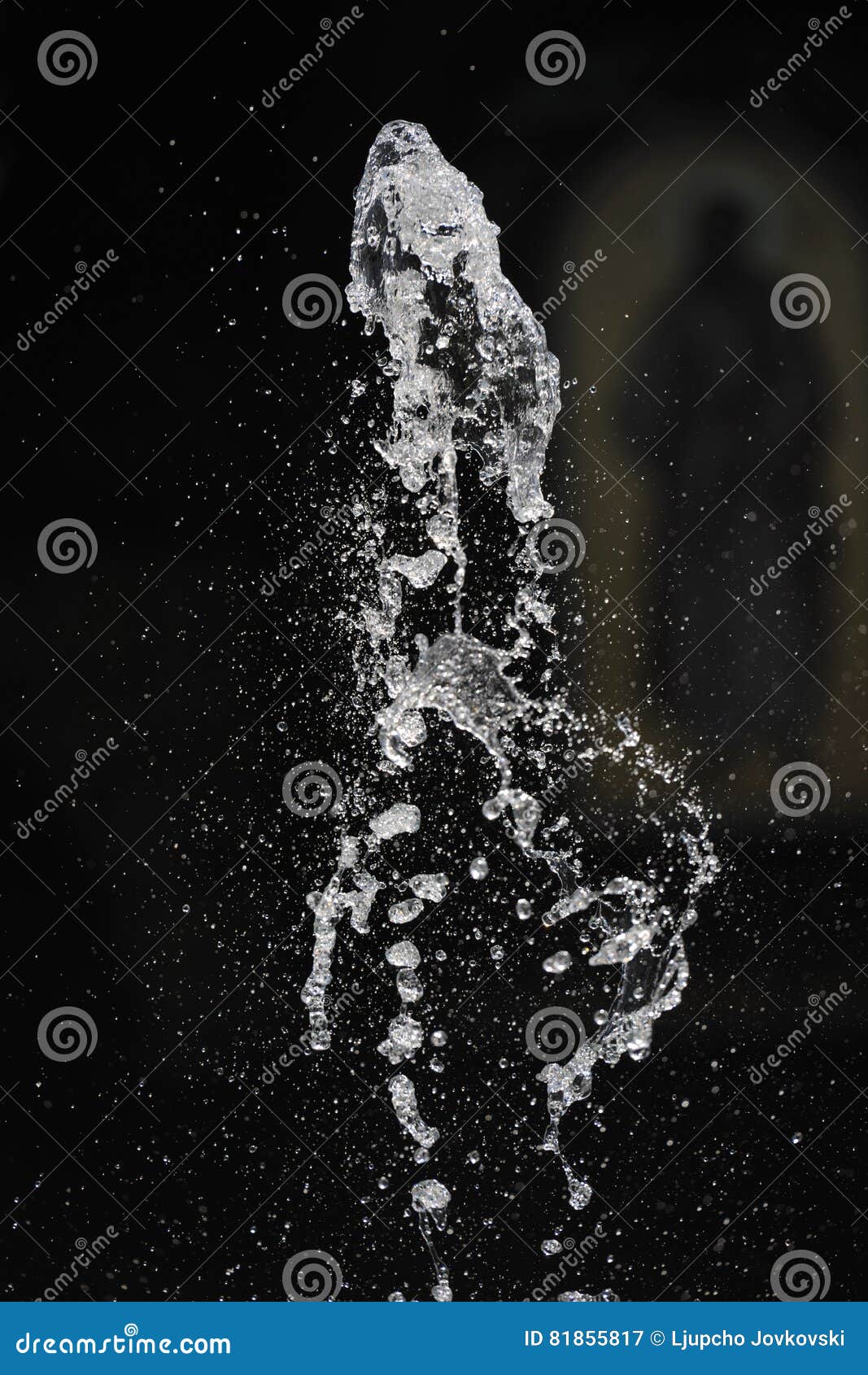 Texture of Water Drops of Fountain Stock Image - Image of design, macro ...