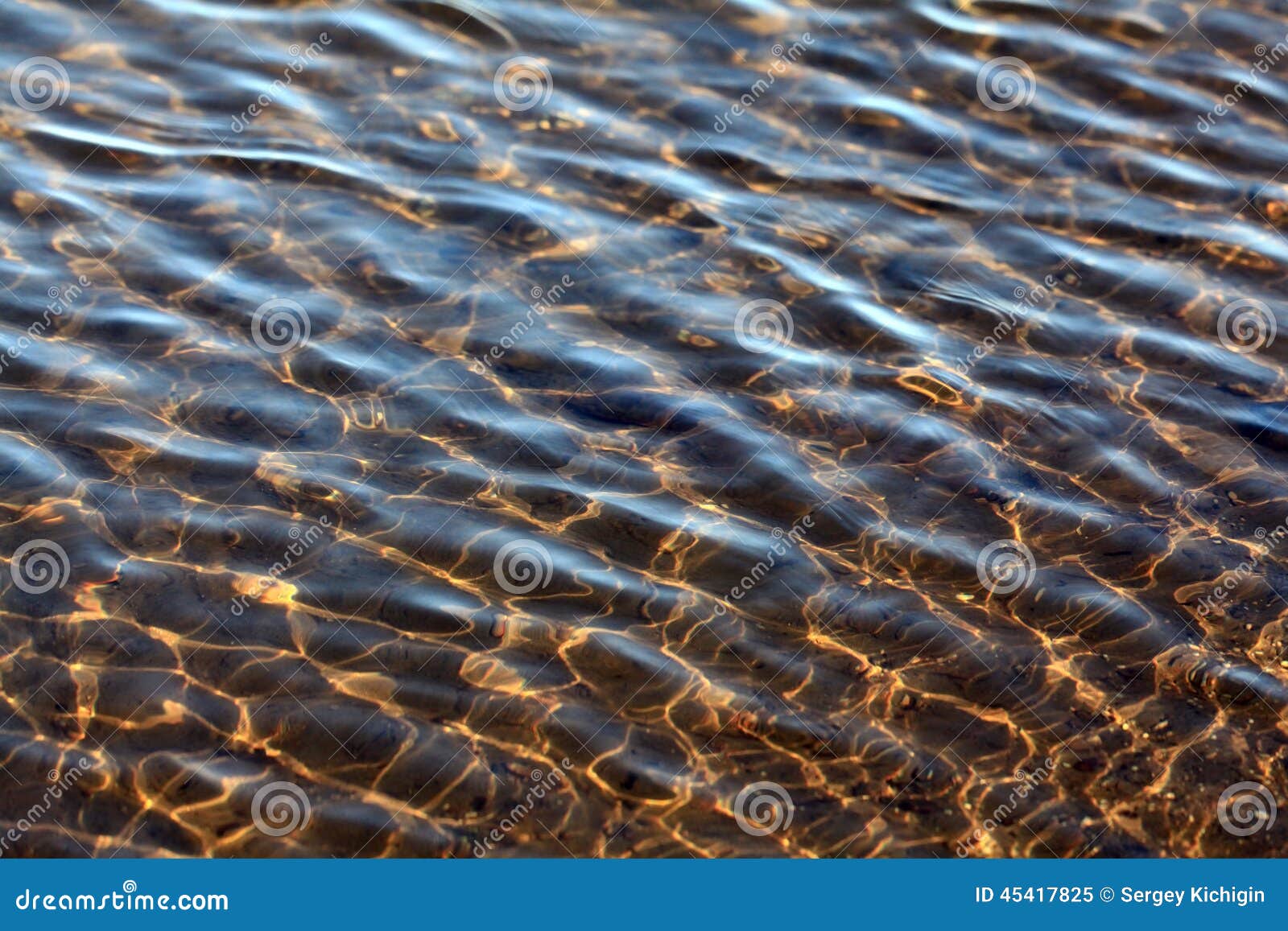 Texture Water with Small Waves of Blue Stock Image - Image of small ...