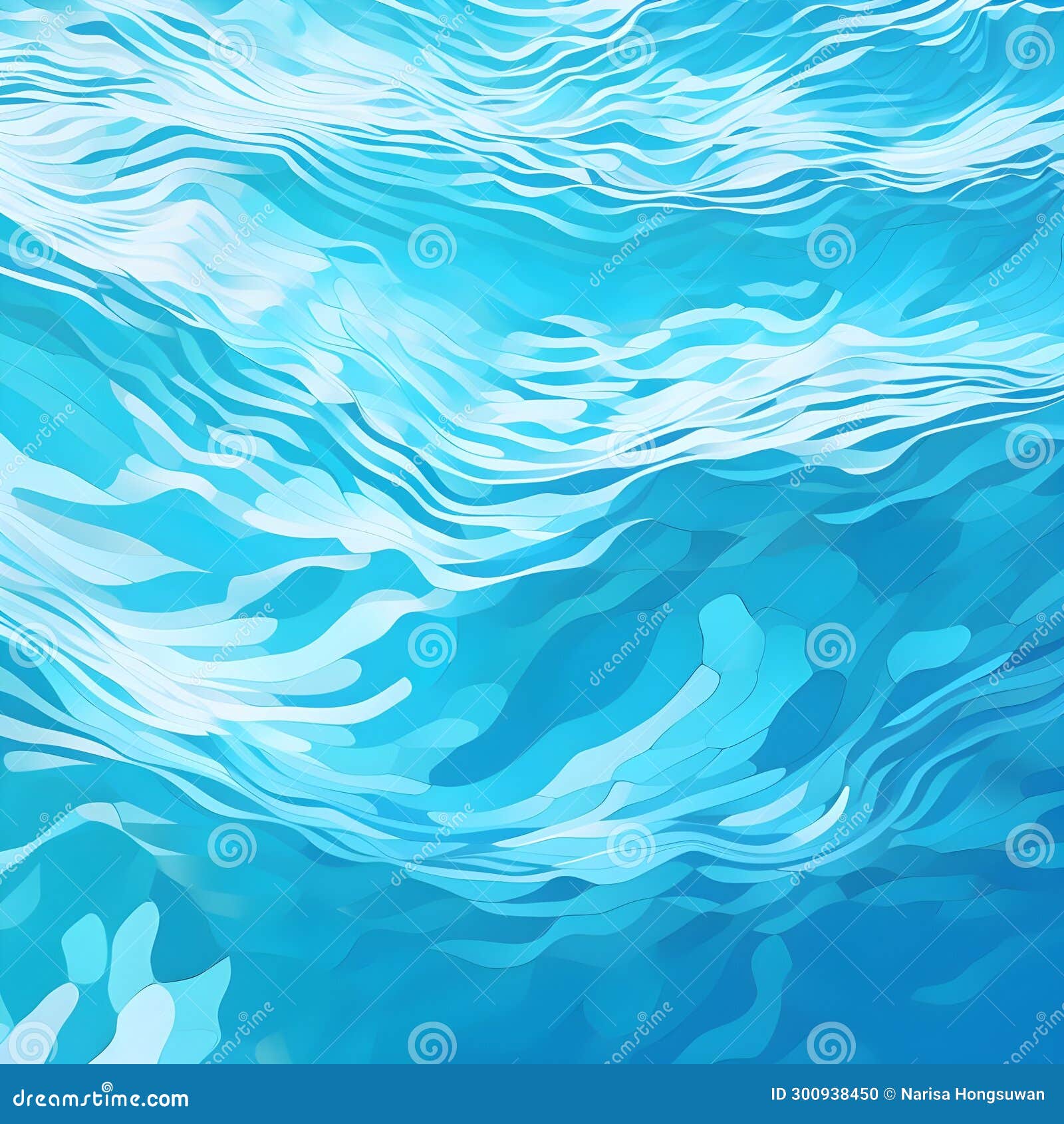 Texture of Water Surface. Overhead View, Swimming Pool Bottom Caustics ...
