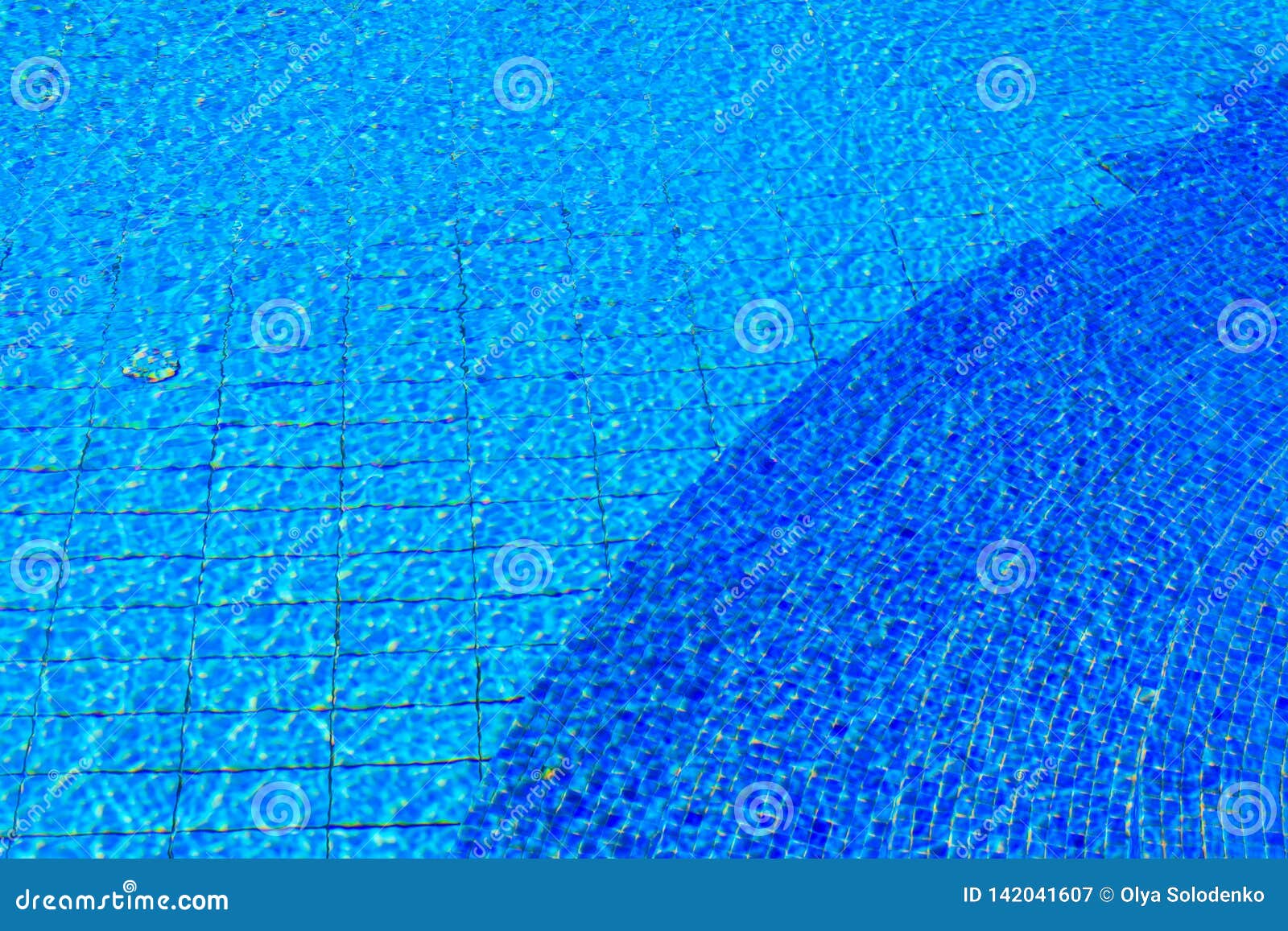 Texture of Water in Swimming Pool for Background. Surface of Blue ...