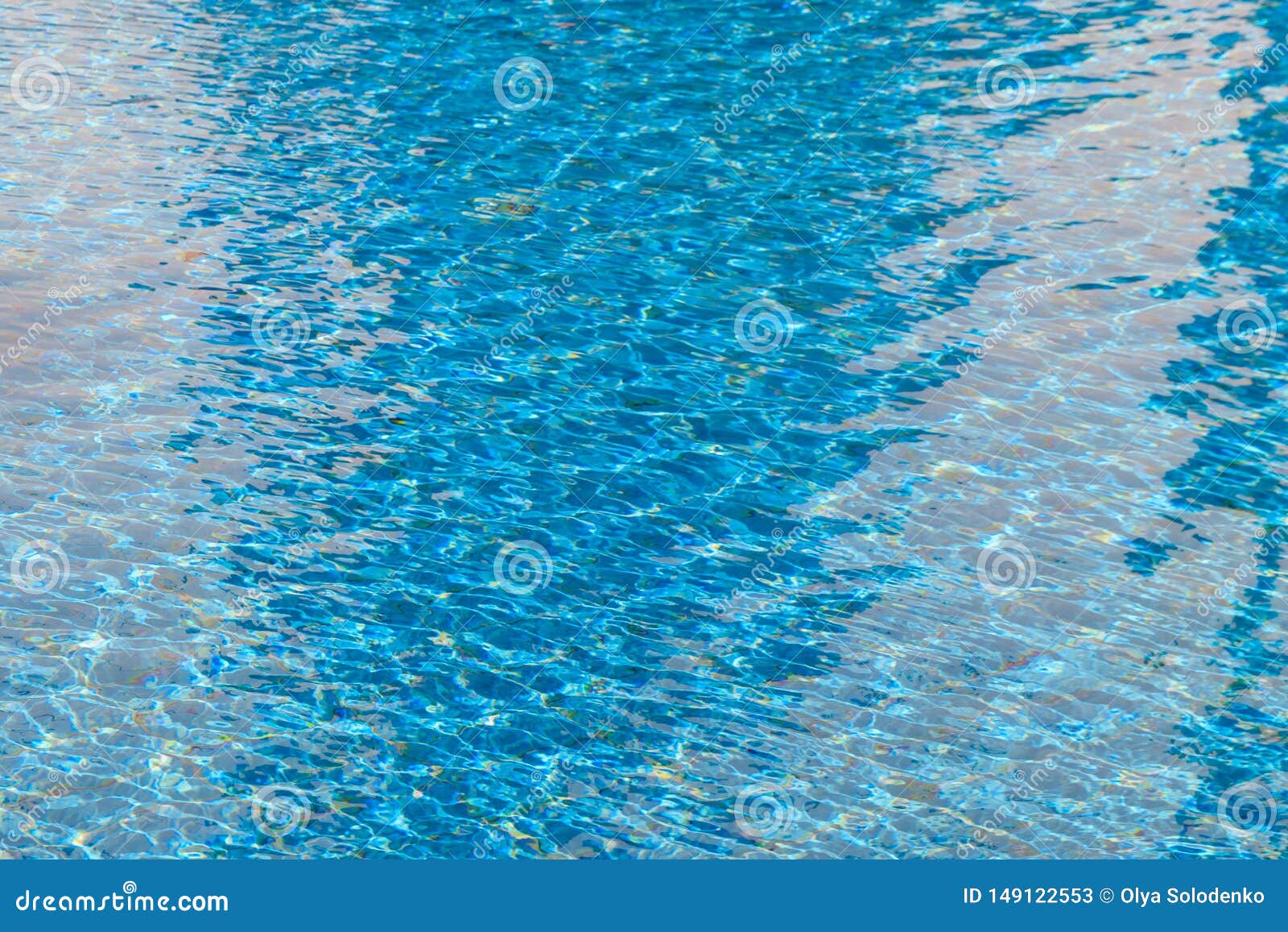 Texture of Water in Swimming Pool for Background. Surface of Blue ...