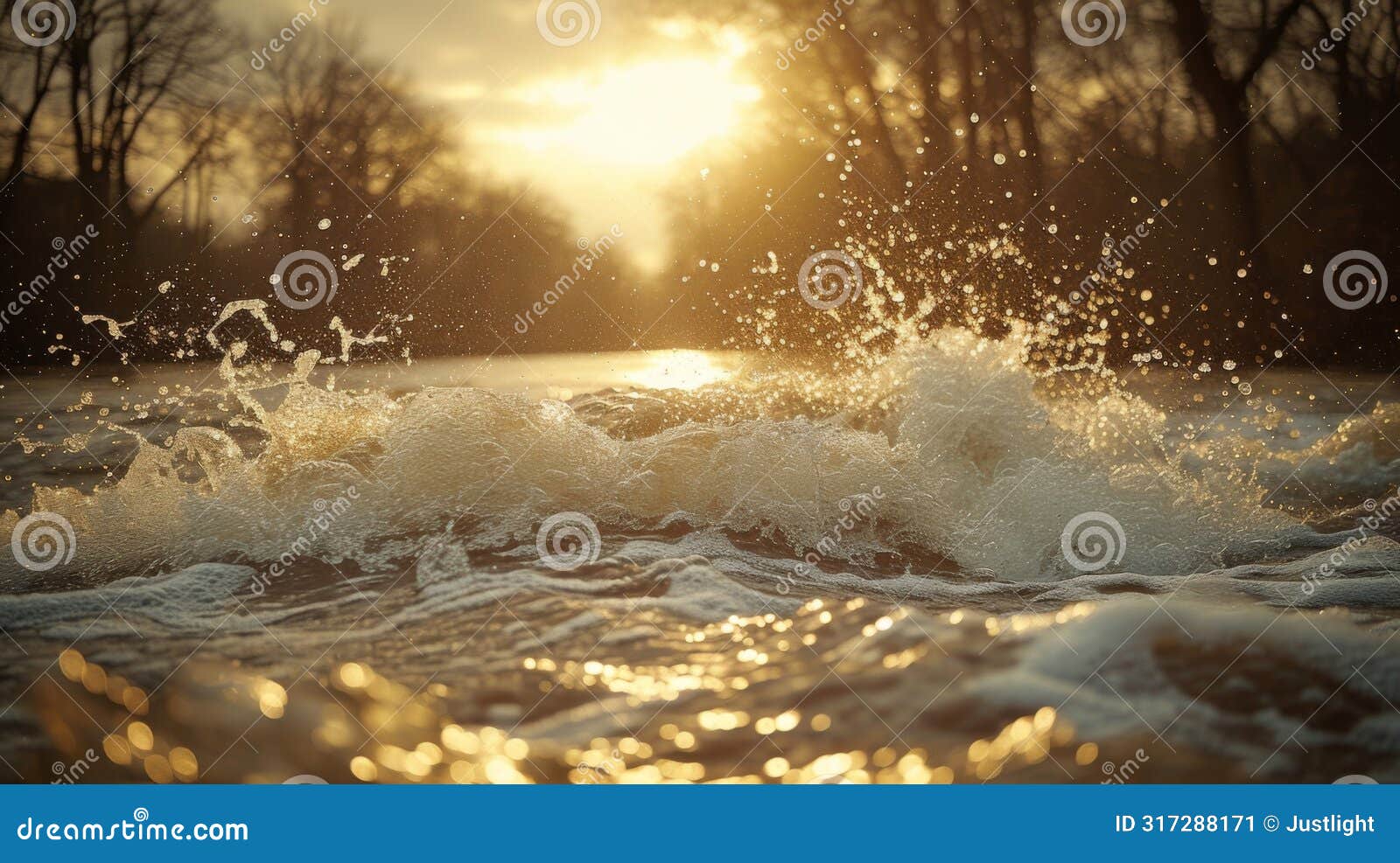 Texture of a Waterfall Spraying into the Air Capturing the Movement and ...