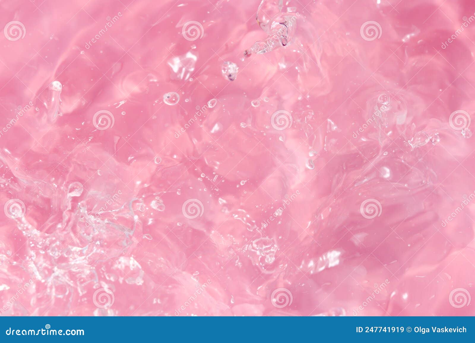 Texture of Waves of Bubbling Water on a Pink Background Stock Image ...