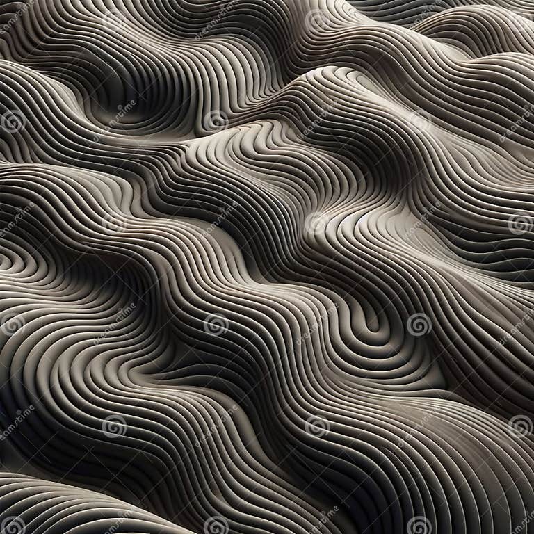 The Texture of the Wavy Surface is Wavy and Has a Pattern of Wavy Lines ...