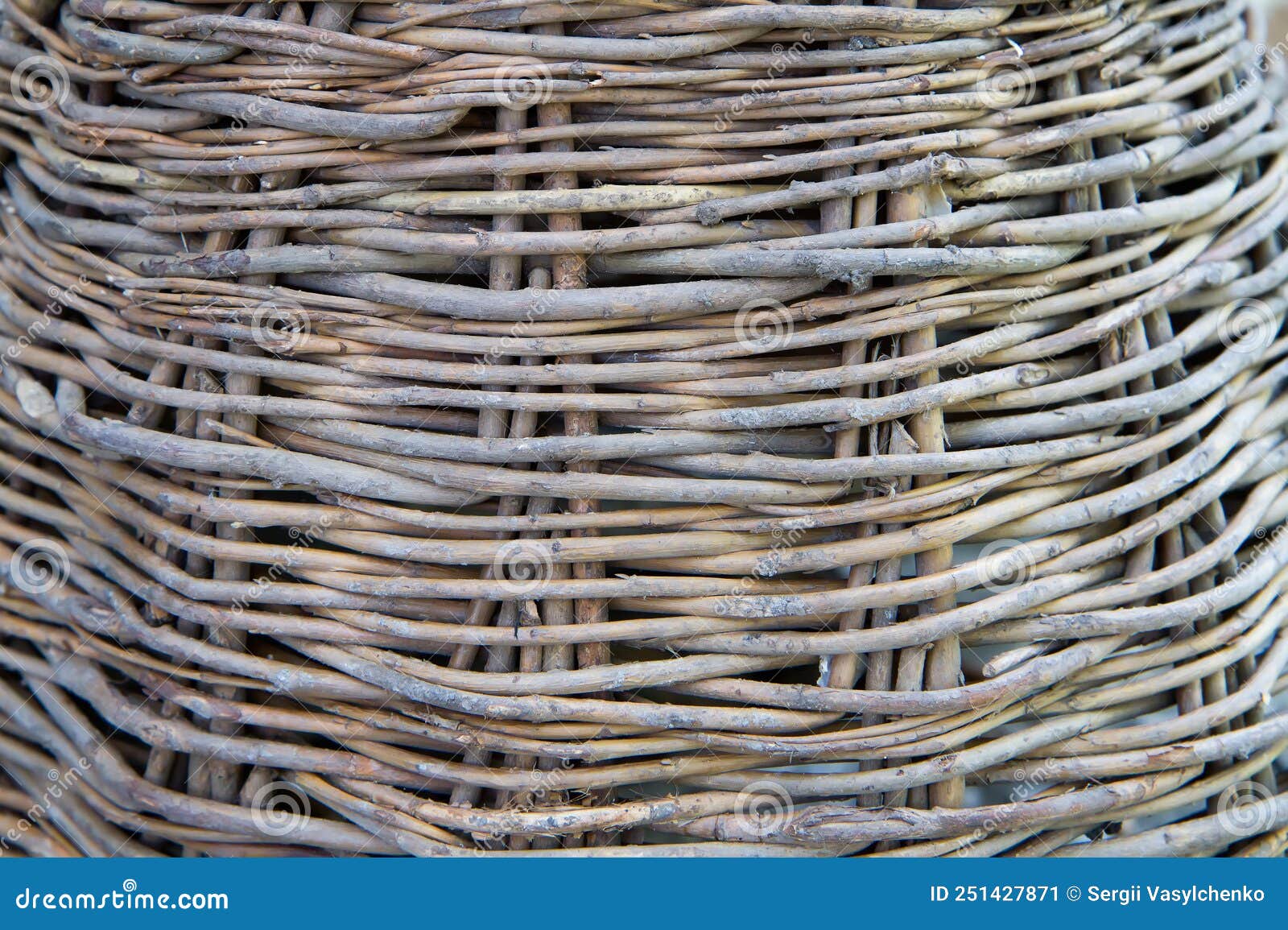 The Texture of the Weave from the Vine. Stock Image - Image of ...