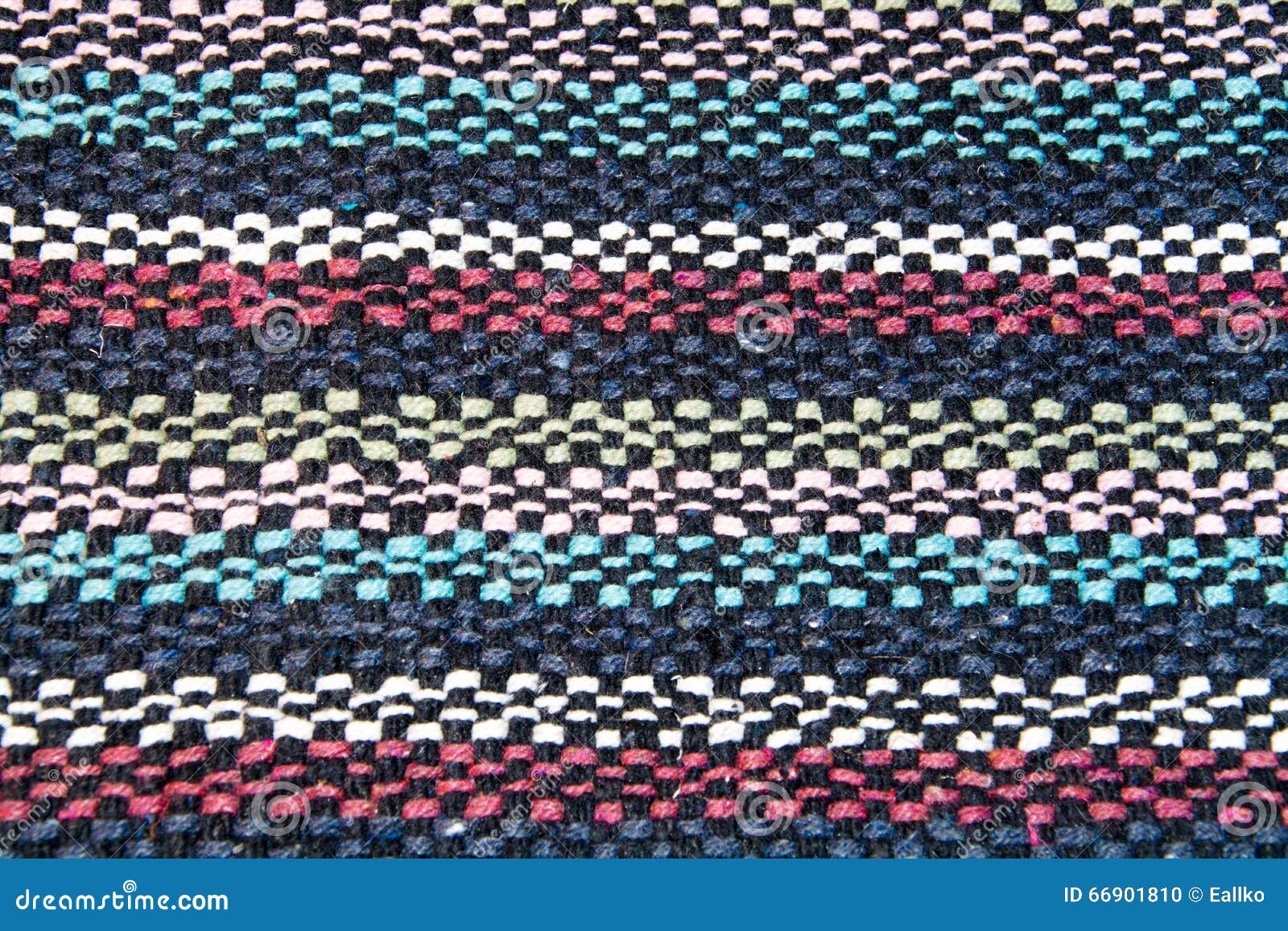 Texture the Weave Woolen Threads of Black, White, Blue, Red Stock Photo ...